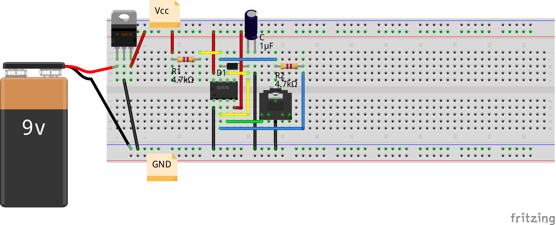 Symmetric Square Wave Using 555 Timer IC Playing With Systems